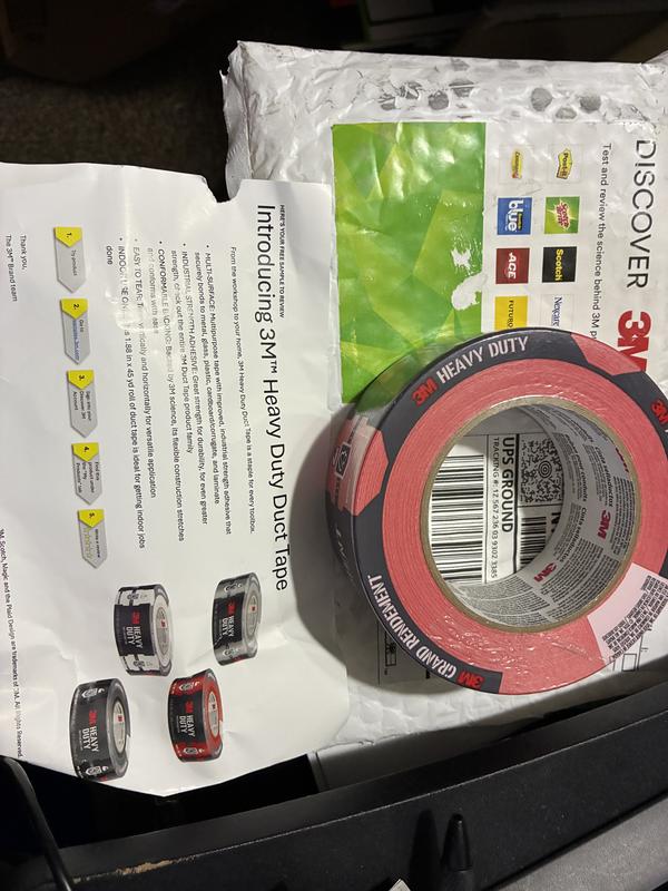 3M Heavy Duty White Rubberized Duct Tape 1.88-in x 20 Yard(s) in the ...