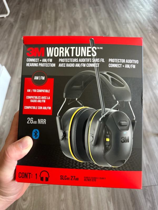 3M Wireless Hearing Protector Reusable Hearing Protection Earmuffs with ...