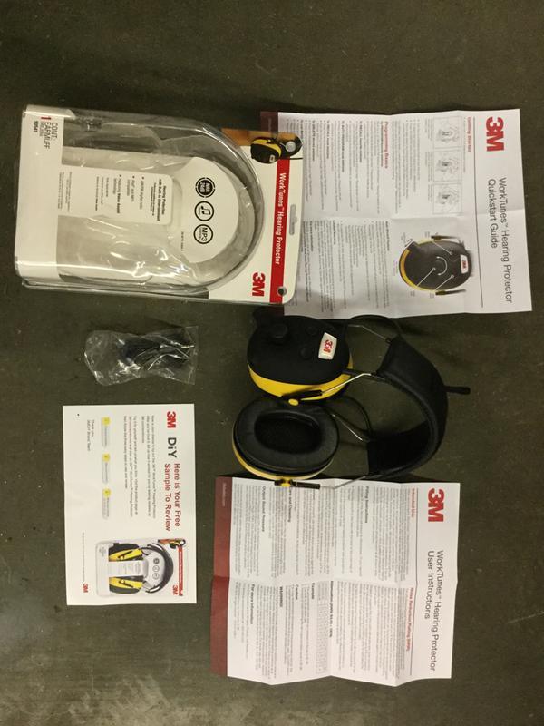 Casque de protection auditif AM/FM cote de réduction du bruit de 24 dB ...