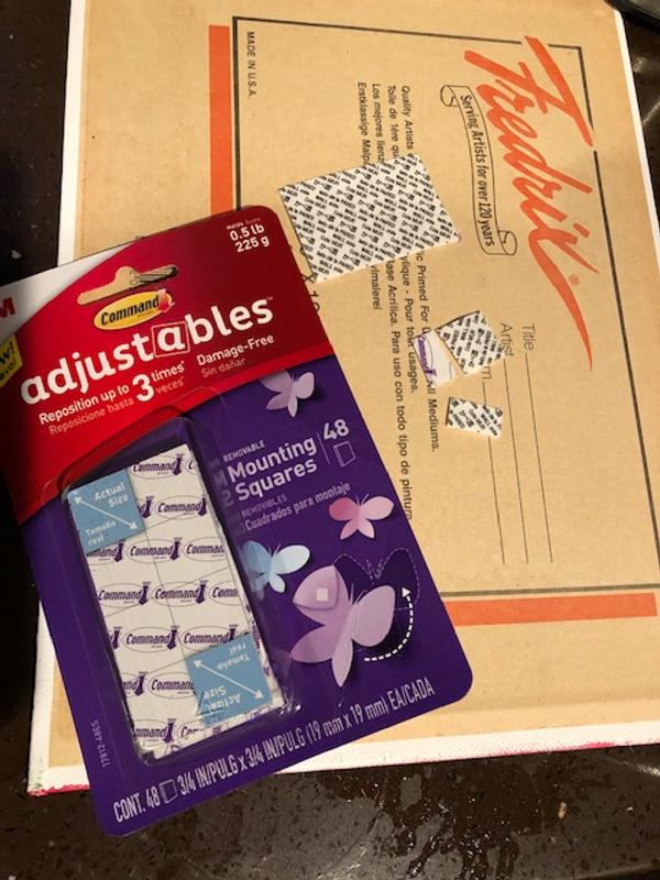 Command White Adjustables Removable Damage Free Mounting Squares 96 ...