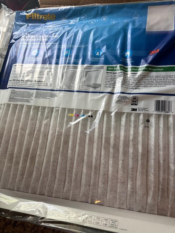 Filtrete 20 x 25 x 1 MERV 8 700 MPR Dust, Pollen, and Pet Dander ...