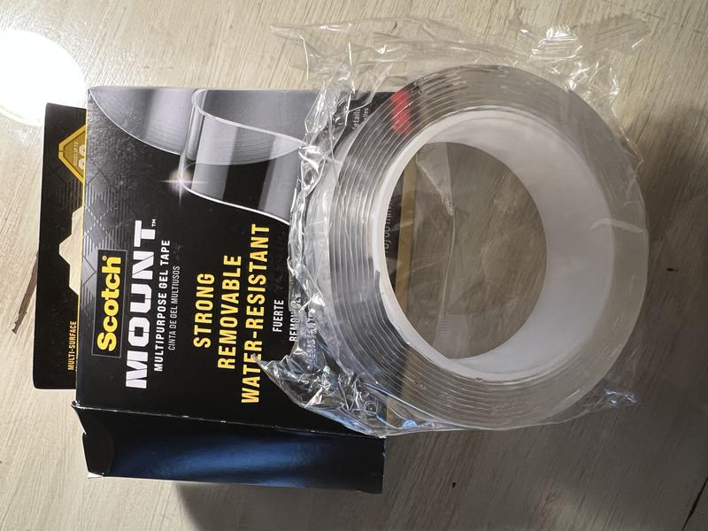 3M Multi-Purpose, Double-Sided, Removable Gel Mounting Tape 1.18-in x 3 ...