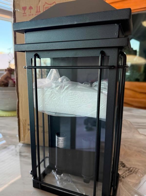 Maxax Montpelier 2 -Light 16-in H Matte Black Hardwired Dark Sky Dusk ...