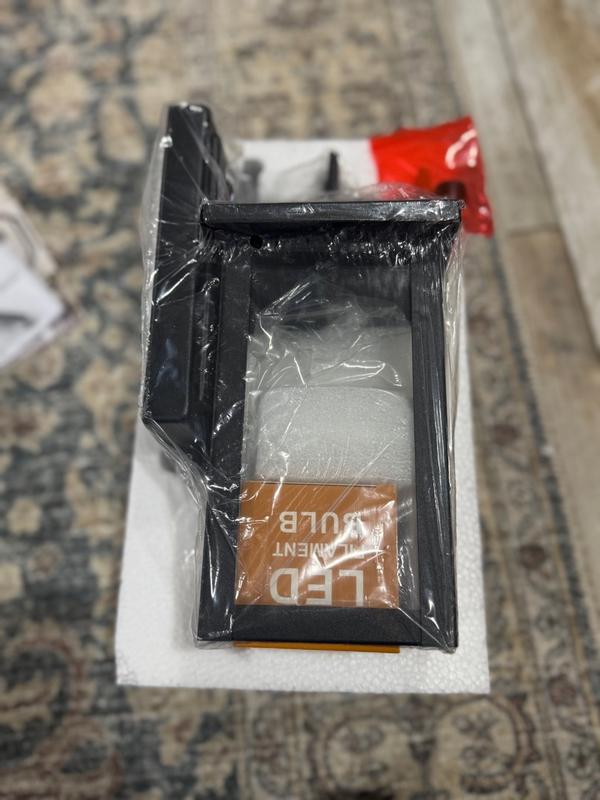 2-Light 14.02-in H Matte Black Outdoor Wall Light 7041-1W at Lowes.com