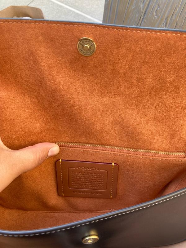 COACH Brook Small Leather Flap Chain Bag - Macy's