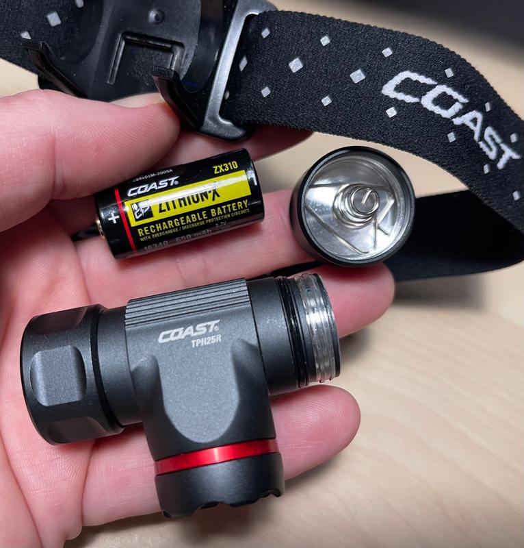 Coast 410-Lumen LED Headlamp with Rechargeable Batteries Included 30554 ...