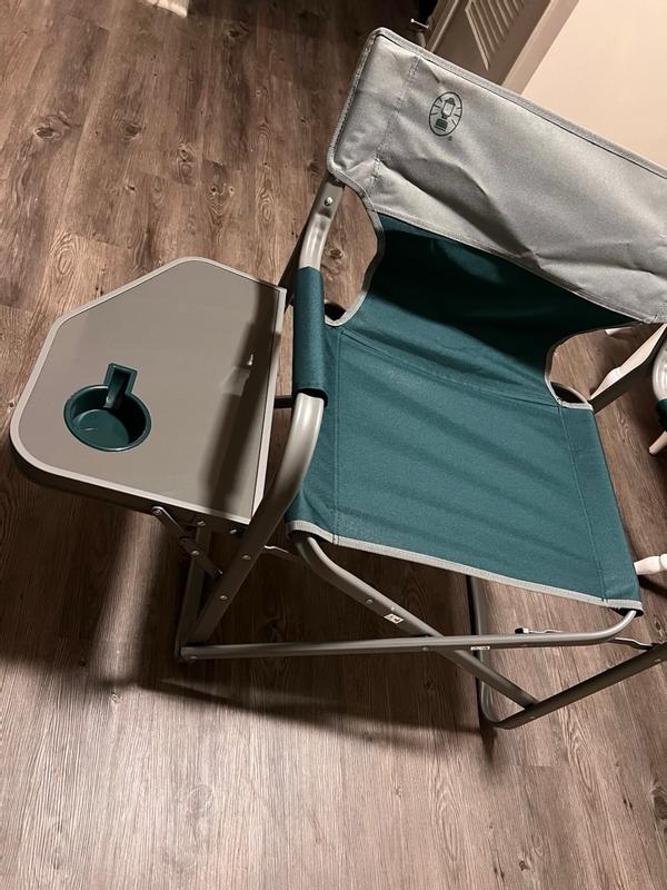 Coleman Deck Chair with Folding Table Green