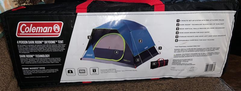Coleman Skydome Darkroom 4-Person Camping Tent | Dick's Coleman Skydome Darkroom 4-Person Camping Tent | Dick's