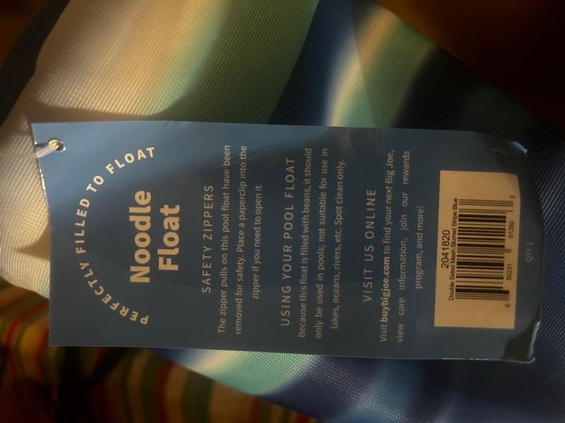 Big Joe 50-in x 6-in 1-Seat Americana Nautical Stripe Pool Noodle ...