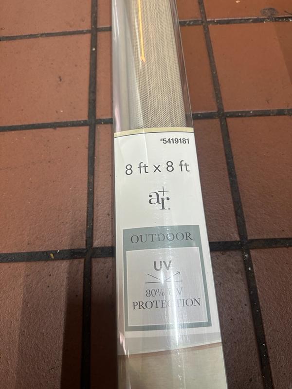 allen + roth 96-in x 96-in Stone Light Filtering Cordless Outdoor ...