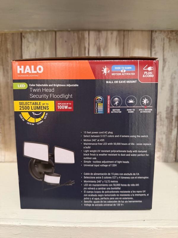 HALO 240 -Degree 200 -Wattage Equivalent Electrical outlet LED Matte ...