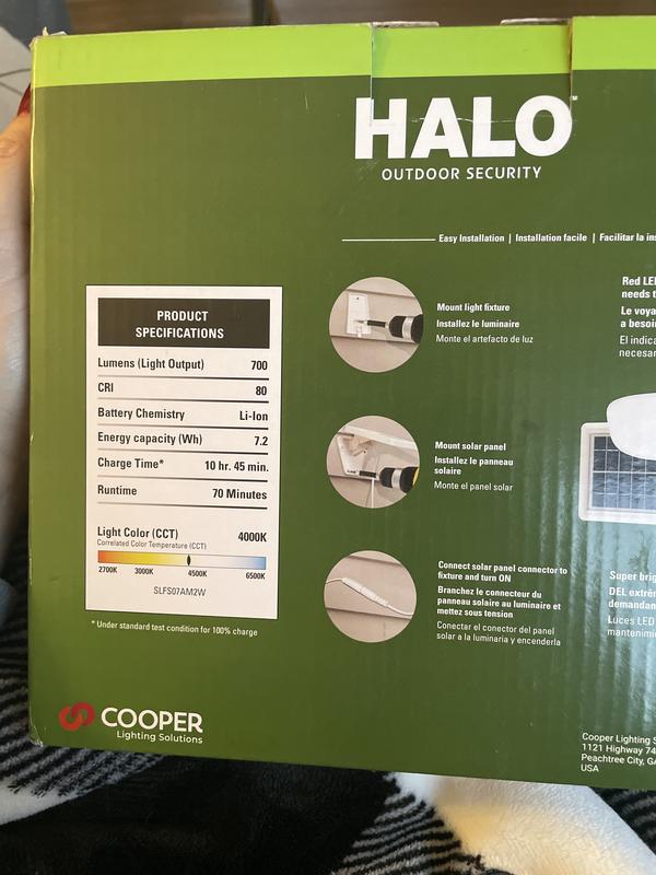 HALO 180-Degree 50-Wattage Equivalent Solar LED Bronze 2-Head Motion ...