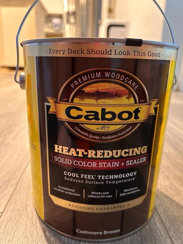 Cabot Heat-Reducing Pre-tinted Equestrian Brown Solid Exterior Wood ...