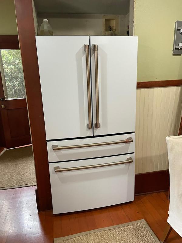 Cafe Counter-Depth 23.2-cu ft 4 -Door Smart Compatible French Door ...