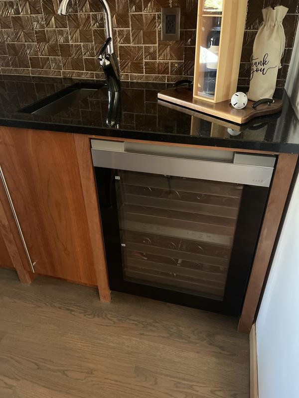 Cafe 23.75-in W 46-Bottles Stainless Steel Dual Zone Cooling Built-In ...