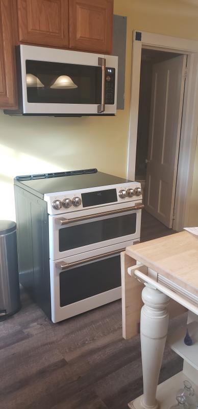 GE Cafe CHS950P4MW2 30" Slide-In Induction and Convection Double Oven ...