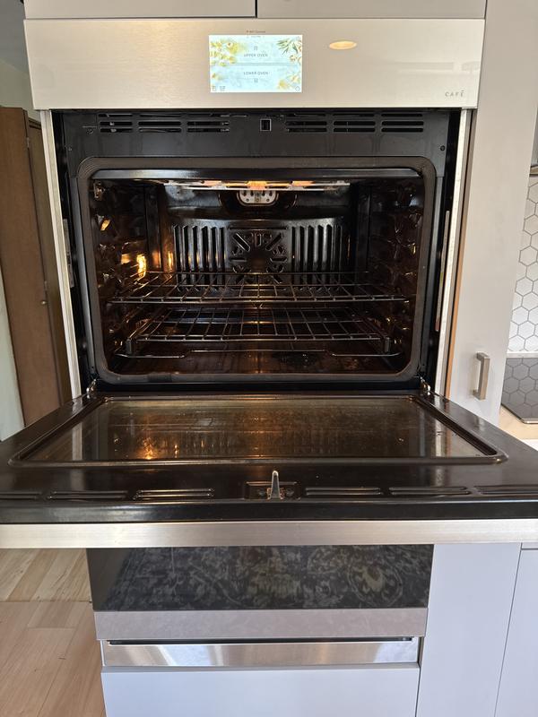 Cafe Modern Glass 30-in Smart Double Electric Wall Oven with Air Fry ...