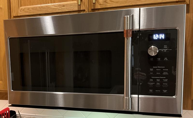Cafe 2.1-cu ft 1000-Watt 29.75-in Over-the-Range Microwave with Sensor ...