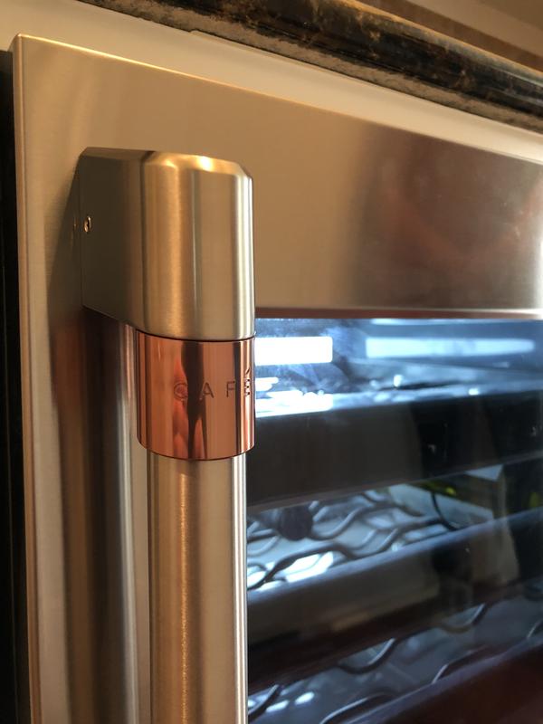 Cafe 23.75-in W 46-Bottles Stainless Steel Dual Zone Cooling Built-In ...