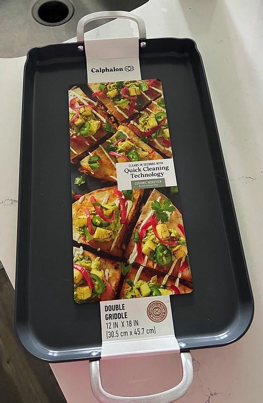 Calphalon Ceramic Nonstick Double Stovetop Griddle - Macy's