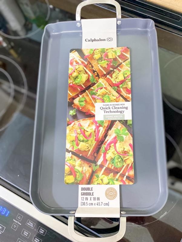 Calphalon Ceramic Nonstick Double Stovetop Griddle - Macy's
