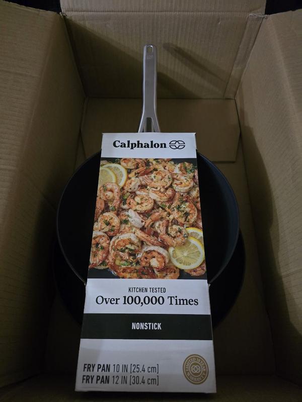Calphalon Hard-Anodized Nonstick 10-Inch and 12-Inch Frying Pan Set ...
