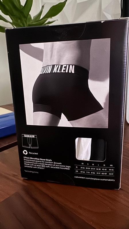 Calvin Klein Intense Power Logo Waistband Micro Boxer Briefs, Pack of 3 ...