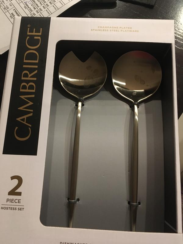 Cambridge Silversmiths Gaze Champagne Satin 18/10 Stainless Steel ...