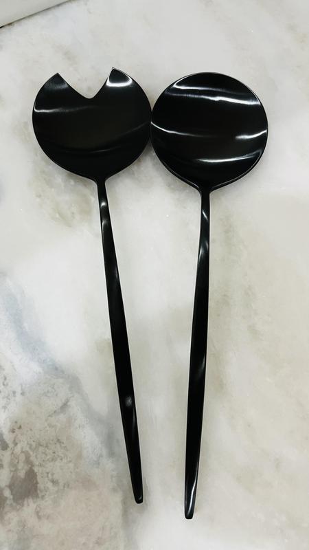 Cambridge Silversmiths Gaze Black Satin 18/10 Stainless Steel Hostess ...