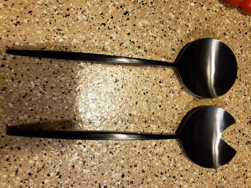 Cambridge Silversmiths Gaze Black Satin 18/10 Stainless Steel Hostess ...