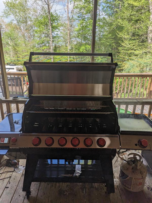 Camp Chef Apex 36-in with Gas Kit and Sidekick 1236-Sq in Silver Pellet ...