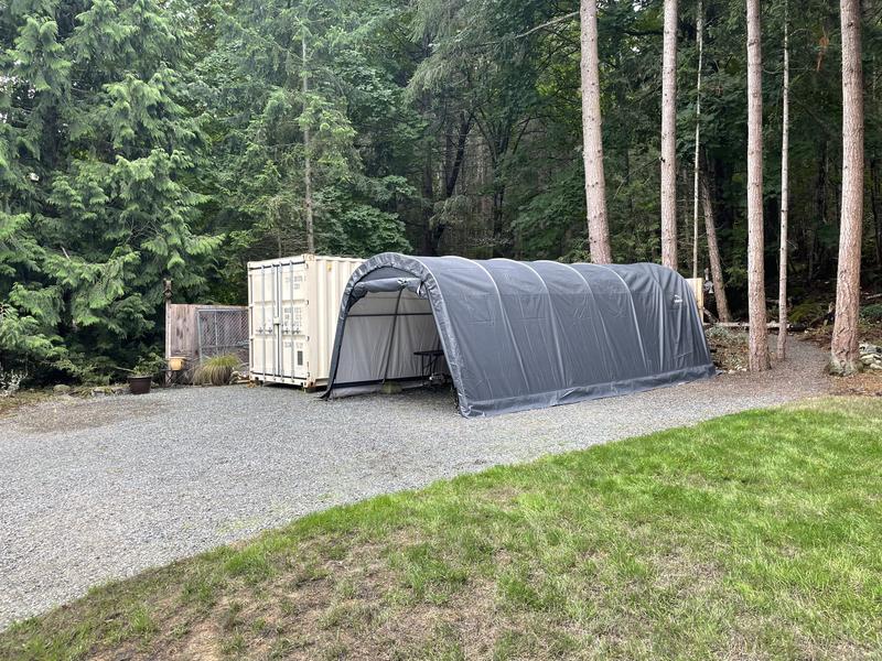 Abri d'auto rond ShelterLogic Garage-in-A-Box, camions et VUS, 12 x 24 ...