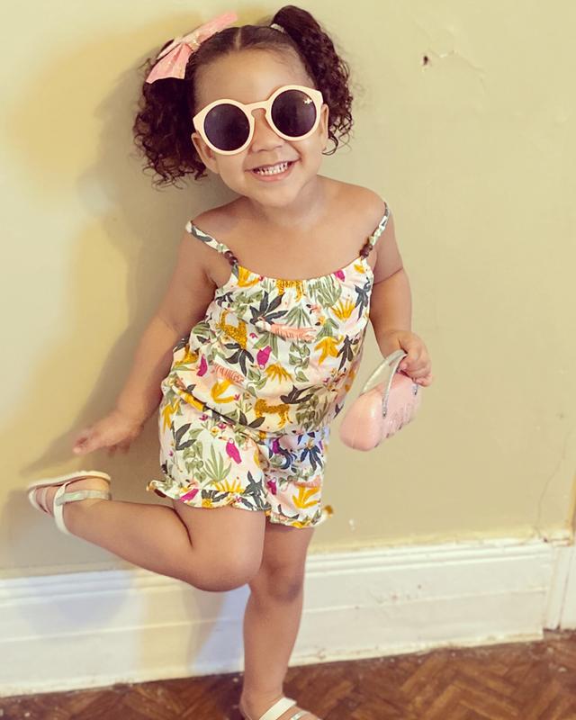 Carter's Toddler Girls Tropical-Print Cotton Romper - Macy's
