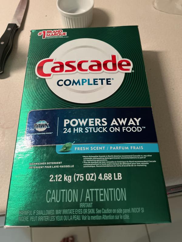 Cascade Powder Dishwasher Detergent, Fresh Scent, 60 ounces | Canadian Tire