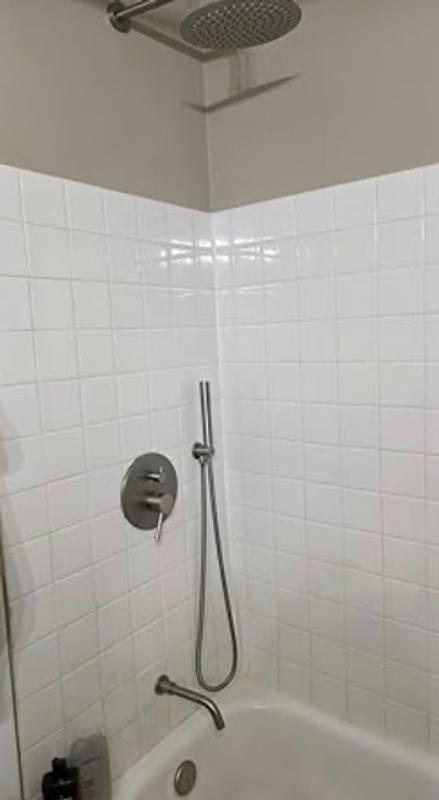 CASAINC Brushed Nickel 12-in Built-In Shower Faucet System with 3-way ...