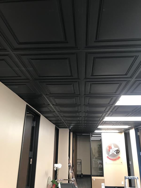 Dark Drop Ceiling Tiles | Shelly Lighting