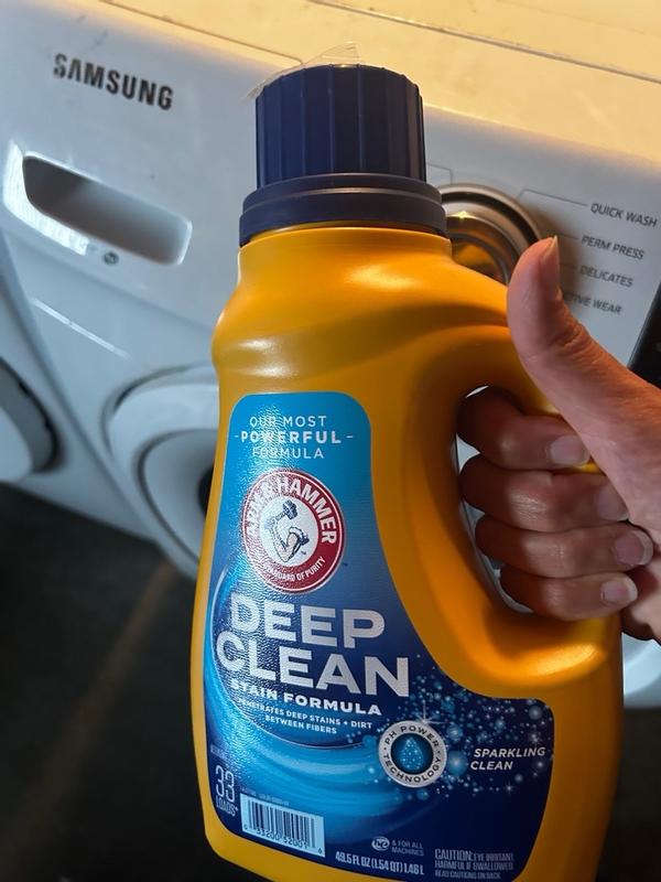 Deep Clean Stain Liquid Laundry Detergent | ARM & HAMMER™