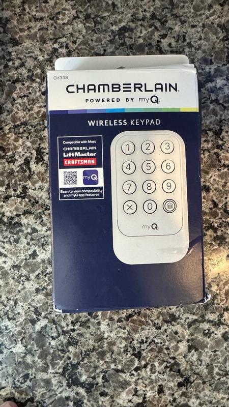 Chamberlain Wireless Garage Door Opener Keypad in the Garage Door ...