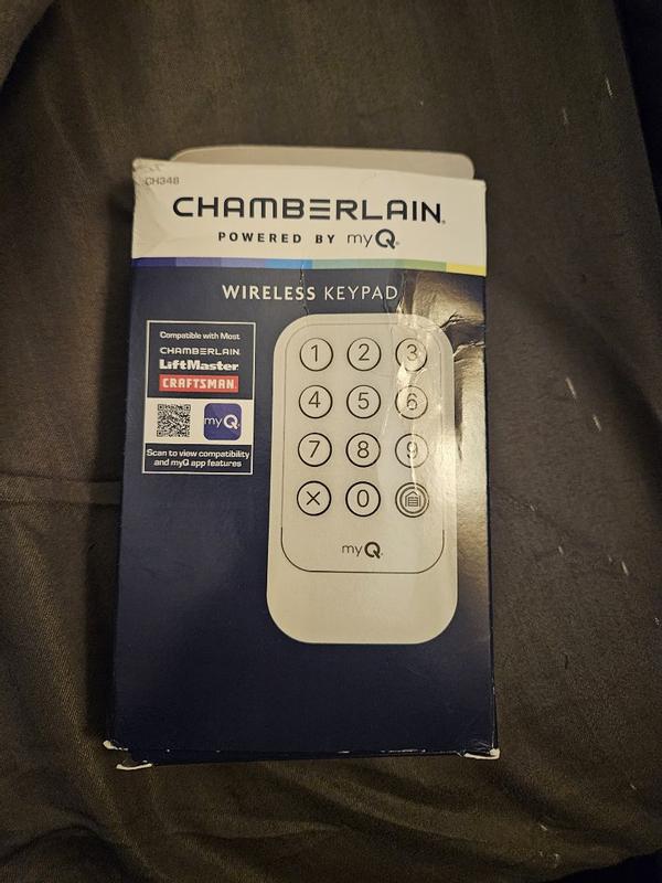 Chamberlain Wireless Garage Door Opener Keypad in the Garage Door ...