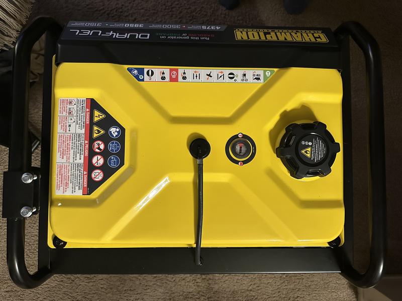 Champion Power Equipment 4375 / 3500-Watt Dual Fuel (Gasoline/Propane ...