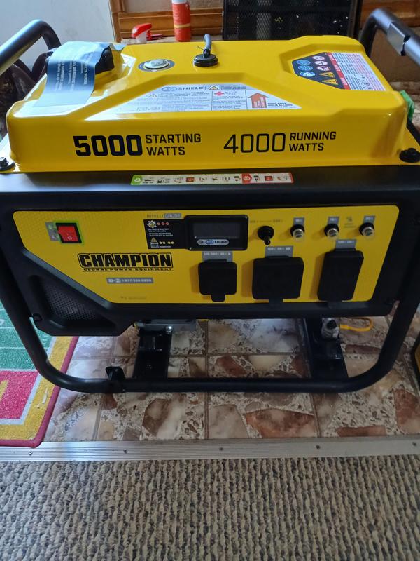Champion Power Equipment 5,000/4,000-Watt Gasoline Powered Portable ...