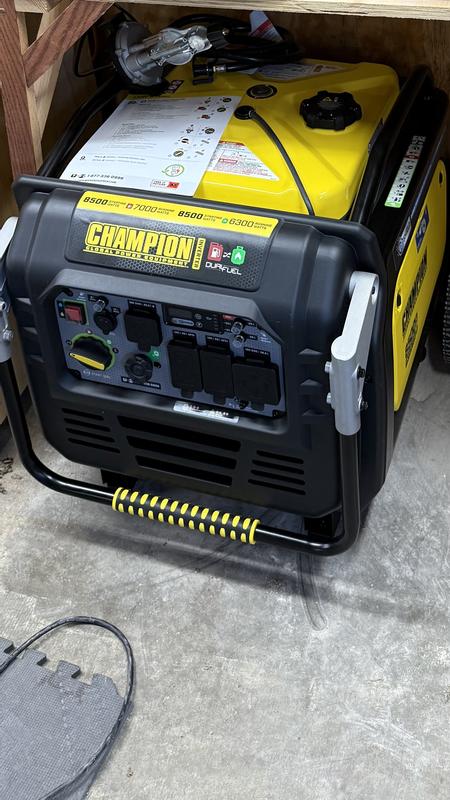 Champion Power Equipment CO Shield Electric Start Quiet Technology 8500 ...