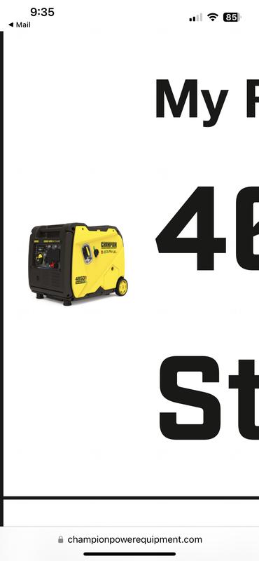 Champion Power Equipment 4,650/3,650-Watt Dual-Fuel Portable Inverter ...