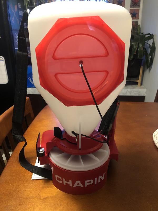 Chapin 8700A: Chest Mounted Turf Spreader with Padded Strap & Spread ...