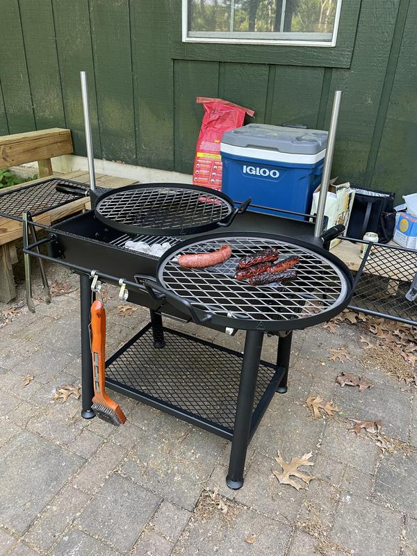 Oklahoma Joe's Firecraft 29-in W Black Barrel Charcoal Grill 23302166 ...