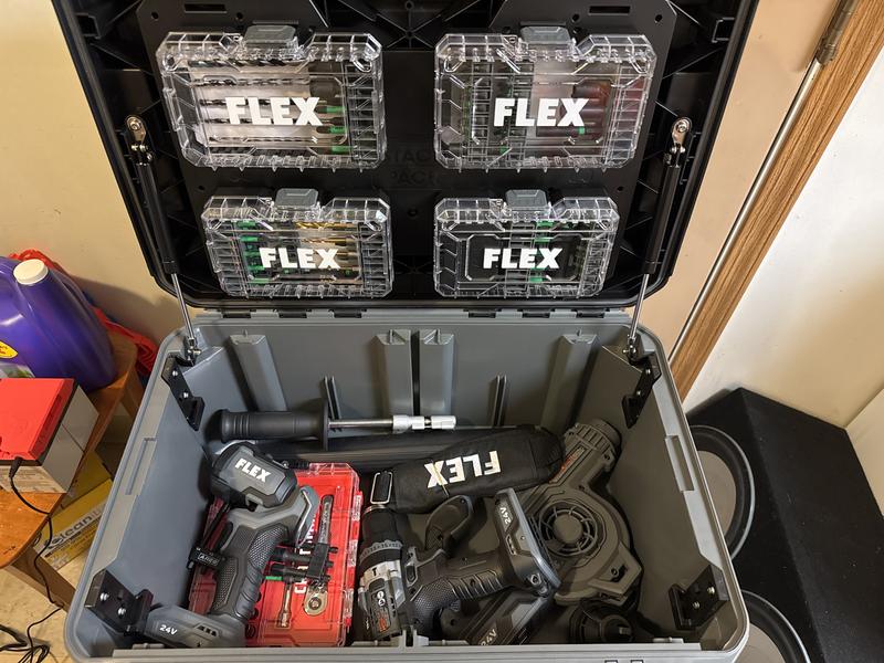 FLEX STACK PACK 3-Piece Storage System 22-in W x 35-in H x 19.2-in D Metal Rolling Tool Box ...