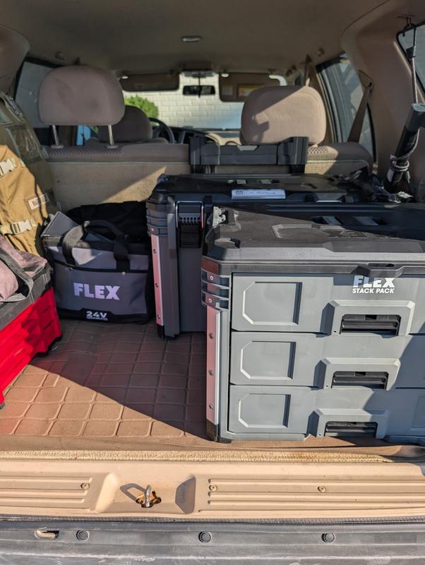 FLEX STACK PACK 22-in W x 10.3-in H x 15.1-in D 3-Drawer Polypropylene ...