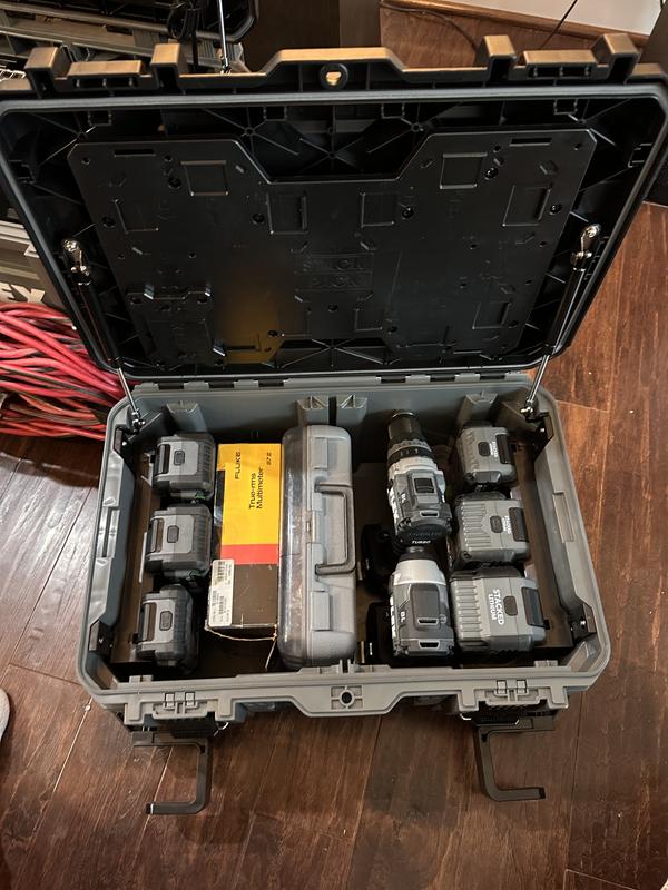 FLEX STACK PACK 3-Piece Storage System 22-in W x 35-in H x 19.2-in D Metal Rolling Tool Box ...