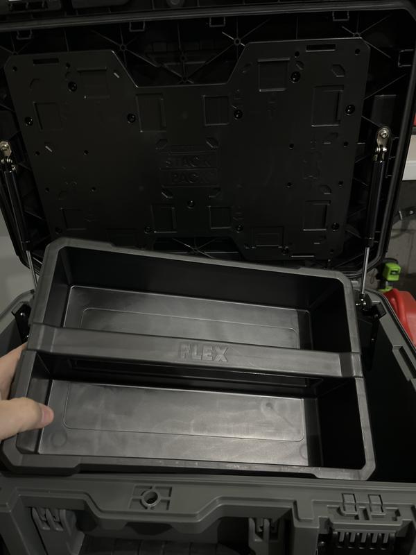 FLEX STACK PACK 3-Piece Storage System 22-in W x 35-in H x 19.2-in D Metal Rolling Tool Box ...