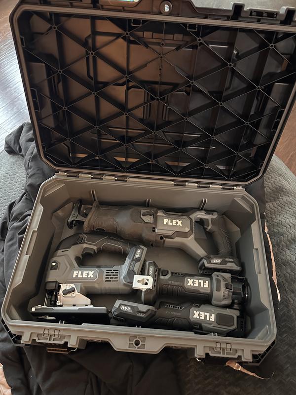 FLEX STACK PACK 3-Piece Storage System 22-in W x 35-in H x 19.2-in D Metal Rolling Tool Box ...